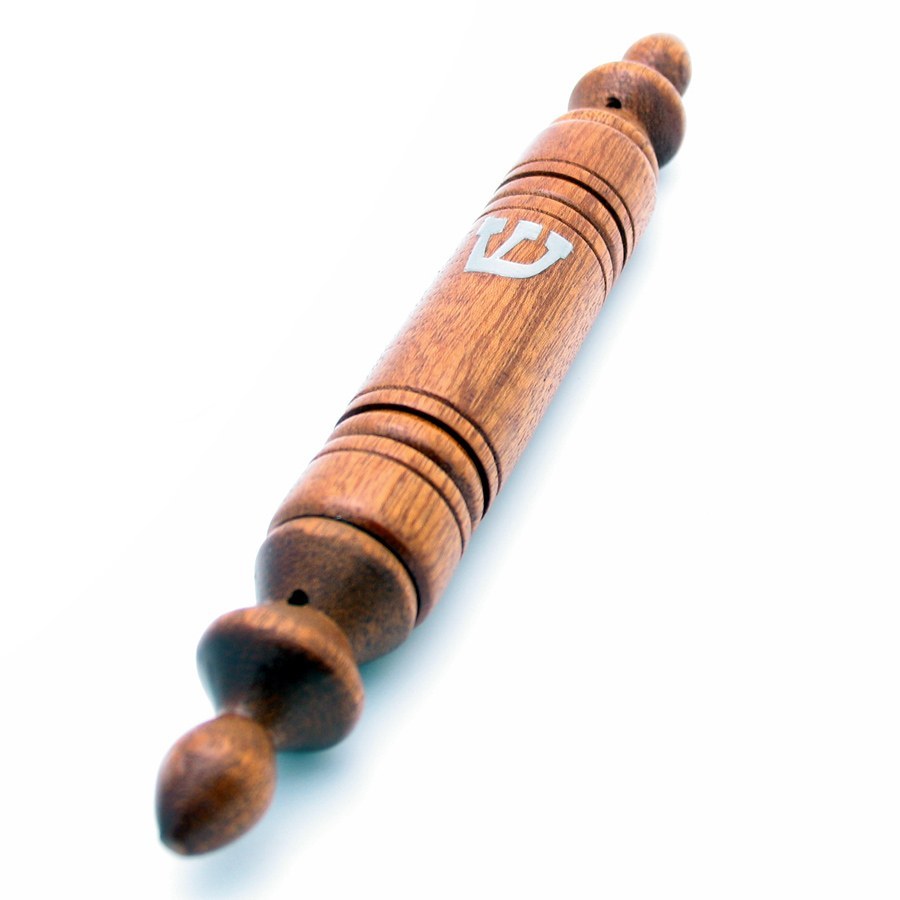 Walnut Wooden Mezuzah - Small Made in Israel - Mezuzah Master