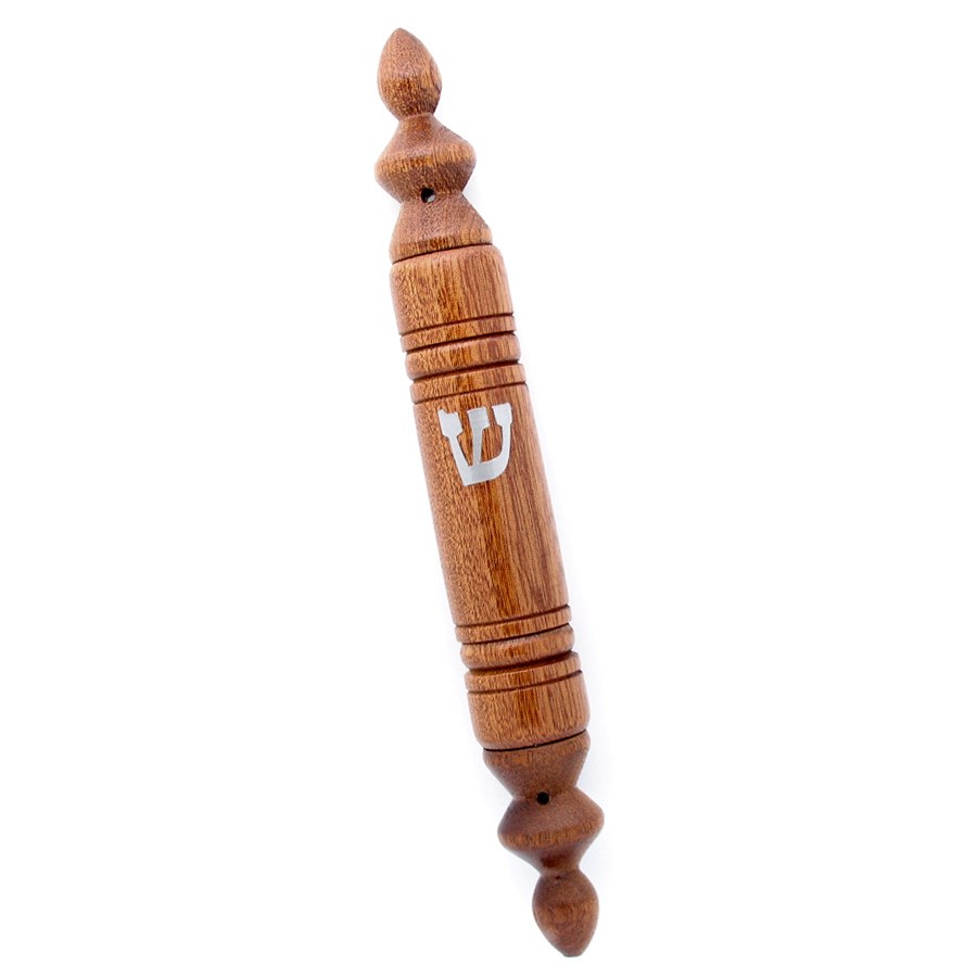 Walnut Wooden Mezuzah - Small Made in Israel - Mezuzah Master